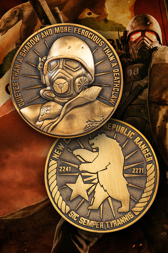 Fallout NCR Ranger Challenge Coin – Bethesda International Gear Store