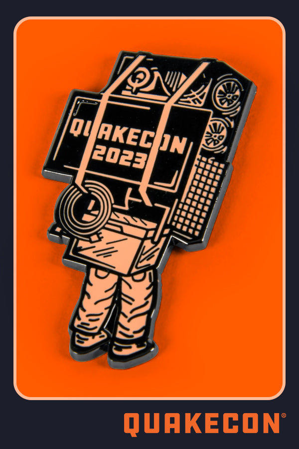 Quakecon 2023 LAN Enamel Pin – Bethesda International Gear Store