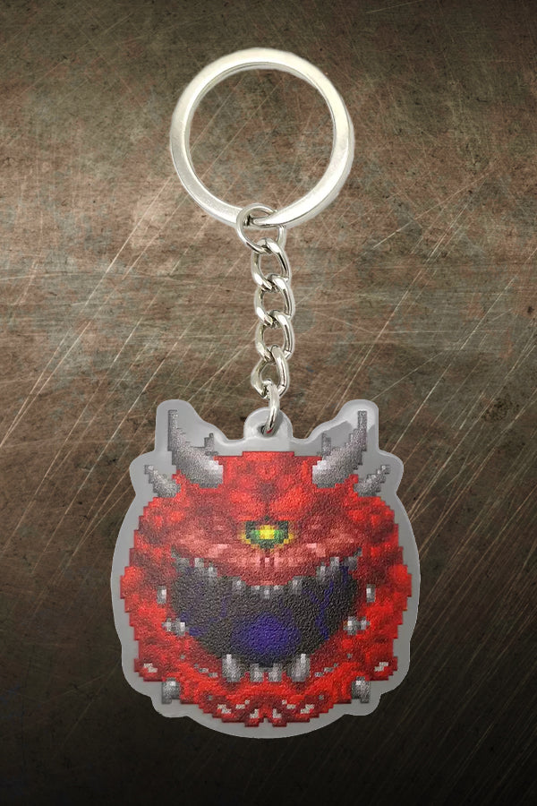 DOOM Cacodemon Keychain – Bethesda International Gear Store